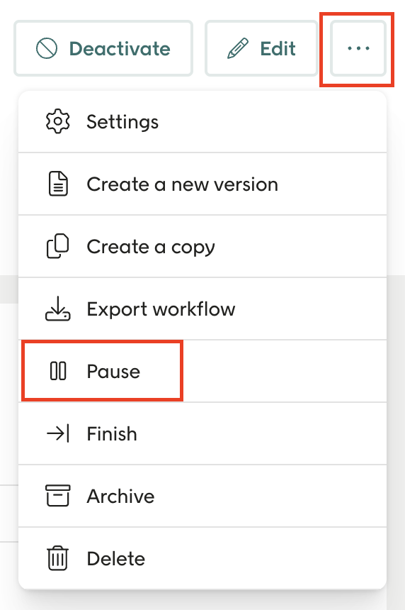 Pausing an automation trigger – Engage Help Center